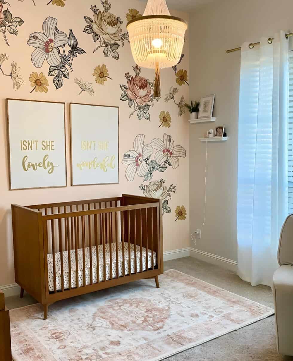 50 Gorgeous Floral Nursery Ideas to Inspire You! Inspired Nursery